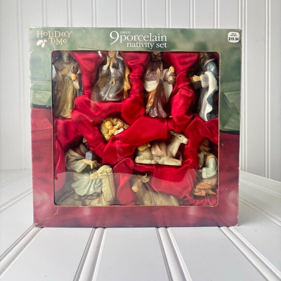 Holiday Time | Holiday | Vintage Holiday Time 9 Piece Porcelain ...